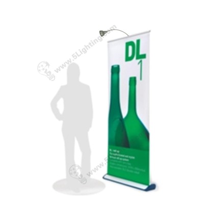 Halogen banner stand lights JZSA010, halogen roll up display spotlights.