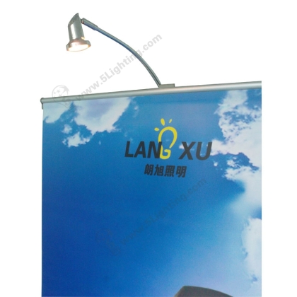 Halogen banner stand lights JZSA012, halogen roll up display spotlights.