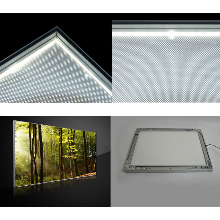 Fabric light box display single-sided 28mm, Super slim fabric led light ...