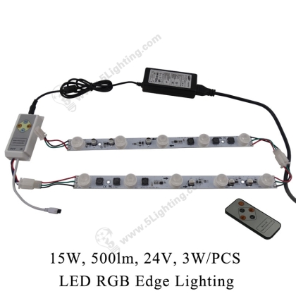 RGB High power led edge lighting, RGB High power led edge lit modules