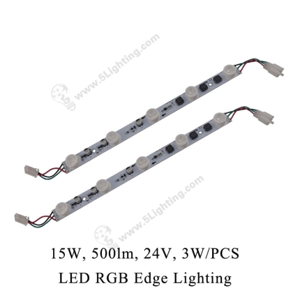 RGB High power led edge lighting, RGB High power led edge lit modules