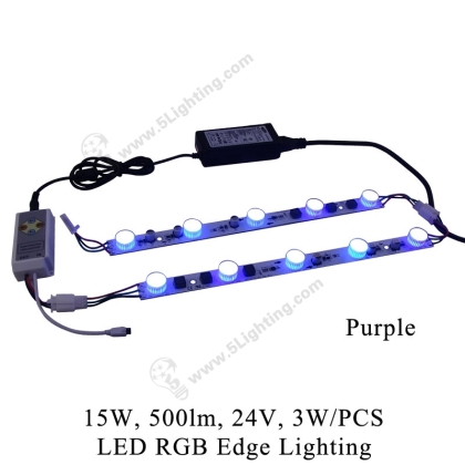 RGB High power led edge lighting, RGB High power led edge lit modules