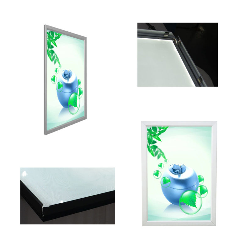 super slim light box single side, ultra slim LED light box aluminous frame.