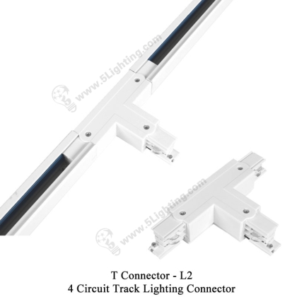4 circuit track lighting connectors, four wire track light connectors
