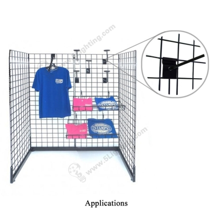 Gridwall display lighting GWS-001-A, Grid wall display and slatwall ...