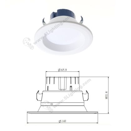 UL LED downlight 4 inch, cUL approved LED recessed down lighting energy ...