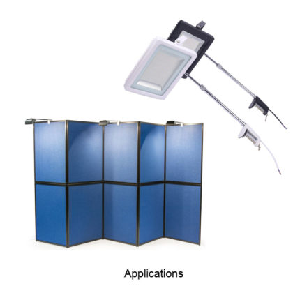 Panel display board lighting 50w, Exhibition display lights for folding ...