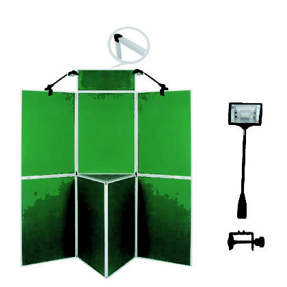 Panel display board lighting with Multi Clip 7 w, Exhibition display ...