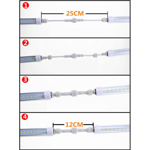 LED Tube-Lights Linkable Daisy Chain Series Connecting